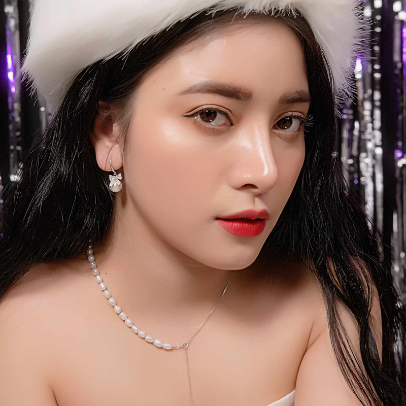 KSJ Dây Chuyền Bạc Nữ Kylan Silver Aurelia Dây Chuyền Rút Nửa Vòng Trai ...