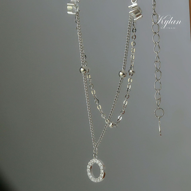 KSJ Lắc Chân Bạc Nữ Kylan Silver Anemasse Dây Xích Mix Dây Mịn Treo ...