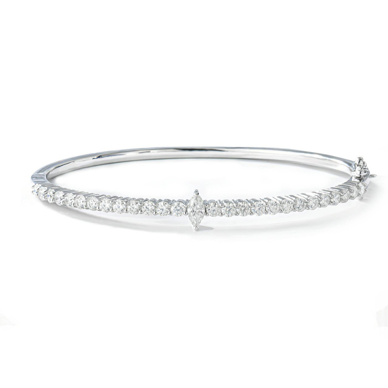 KSJ Lắc Tay Bạc Nữ Kylan Silver Glory Lamington Full Nửa Tấm 2.0ly Mặt ...